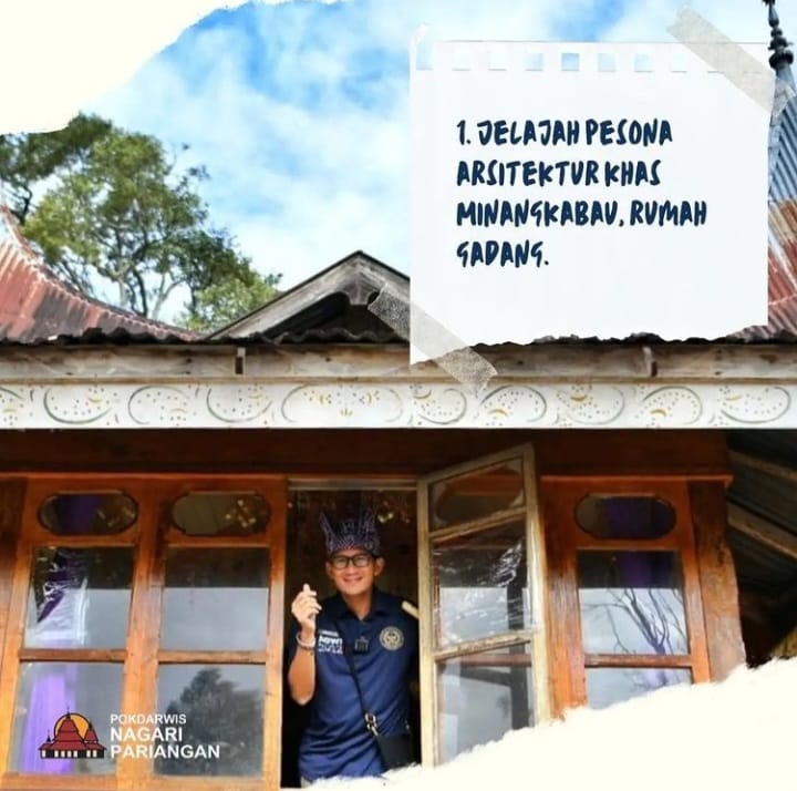 Masuk 50 Besar ADWI, Menteri Sandiaga Uno Lakukan Hal Ini di Pariangan ...